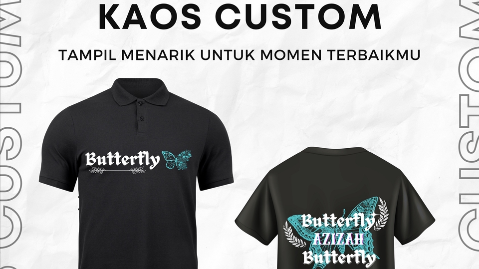 Design kaos custom keren