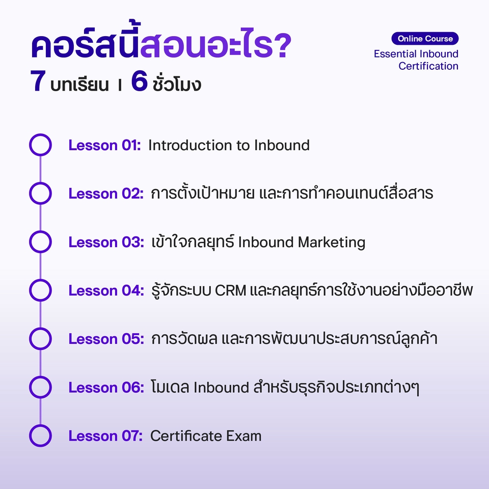 Content Shifu คอร์สออนไลน์ I Essential Inbound Certification and Essential Martech