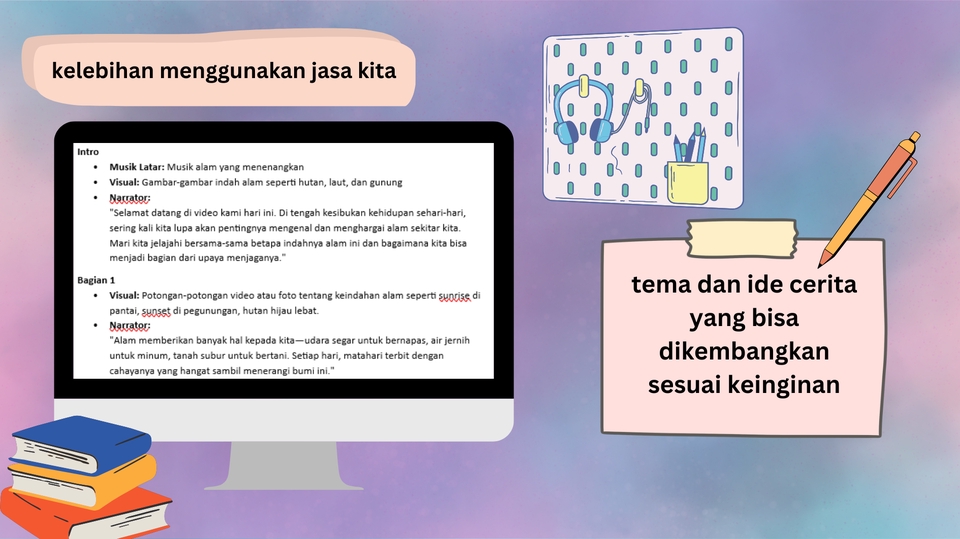 jasa penulisan script konten tiktok, youtube, instagram, dll