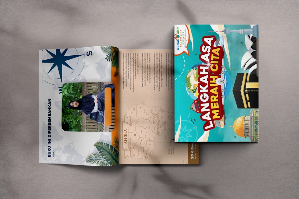 Desain PREMIUM Layout Buku Tahunan Sekolah FREE 1 opsi cover