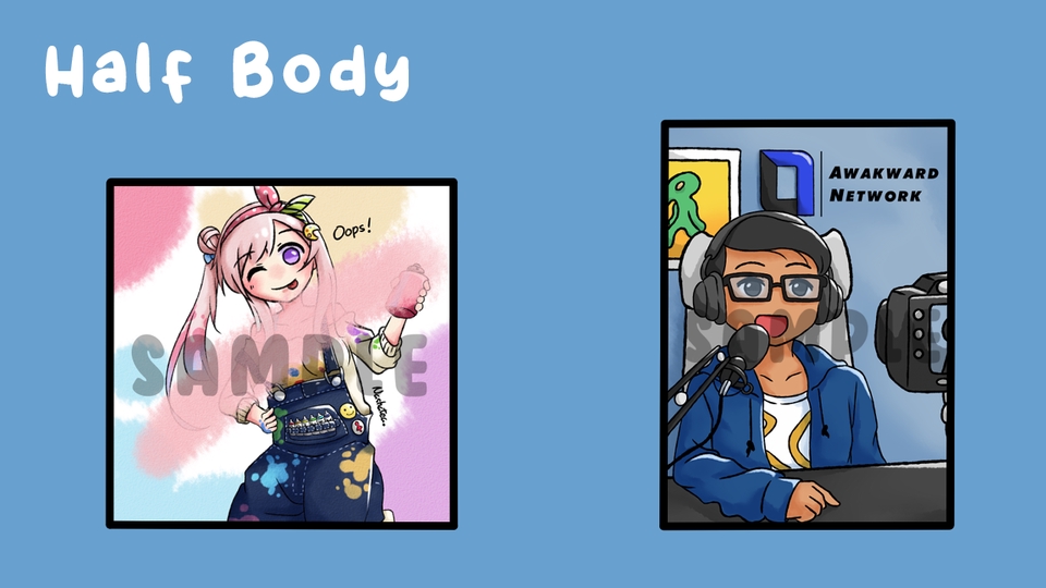 Ilustrasi foto, atau gambar character custom