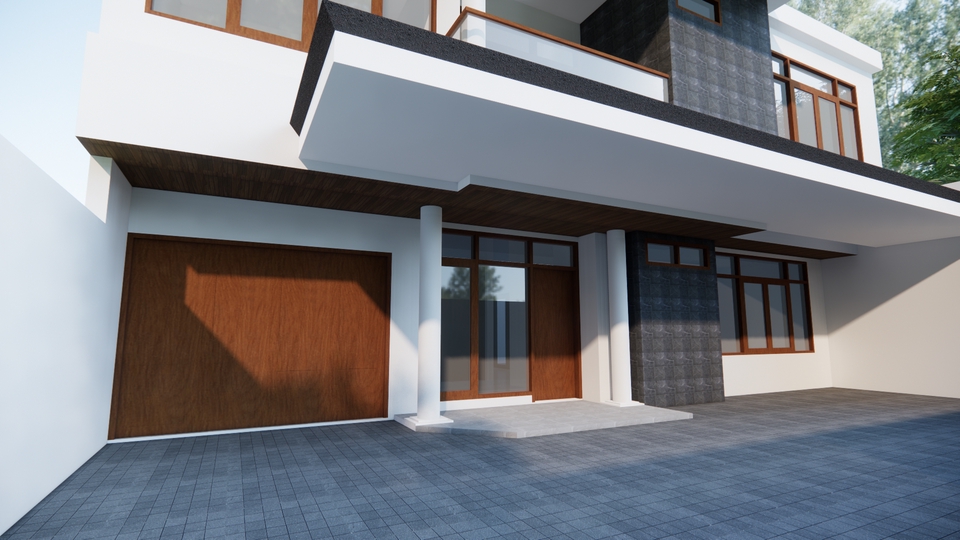 Desain rumah tinggal minimalis dengan konsep modern