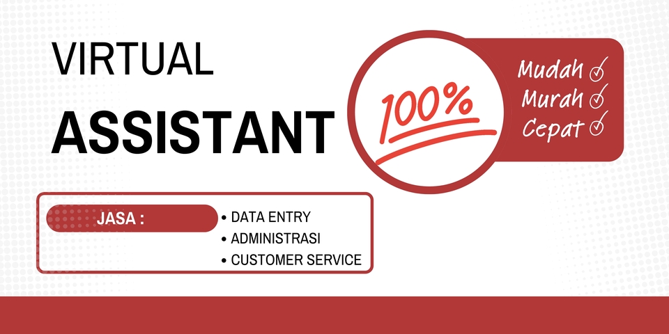 Virtual Assistant - Administrasi - Data Entry