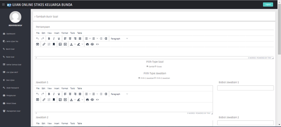 Aplikasi Elearning dan Ujian Online Full Fitur