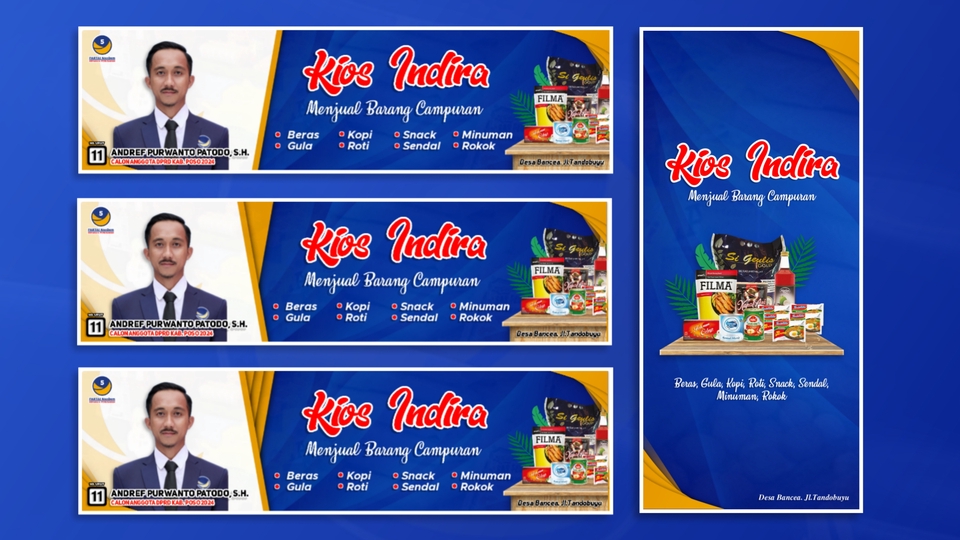 DESAIN SPANDUK, BALIHO & BANNER