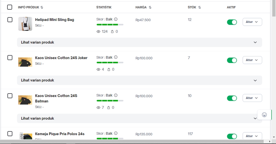Upload produk tokopedia dan shopee