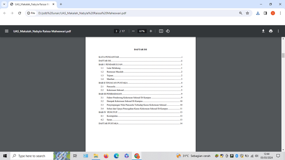 JASA EDIT LAPORAN, MAKALAH (Numbering, Margin, Spasi, Daftar Isi), DAN ...