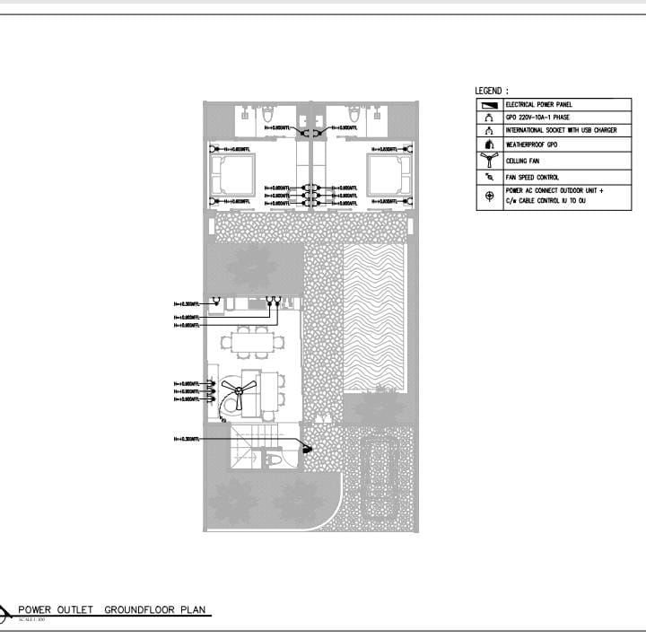 Gambar kerja arstitektur, interior, landscape (cad drawing)