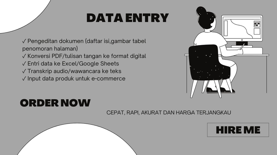 Pengetikan & Entri Data Cepat dan Akurat