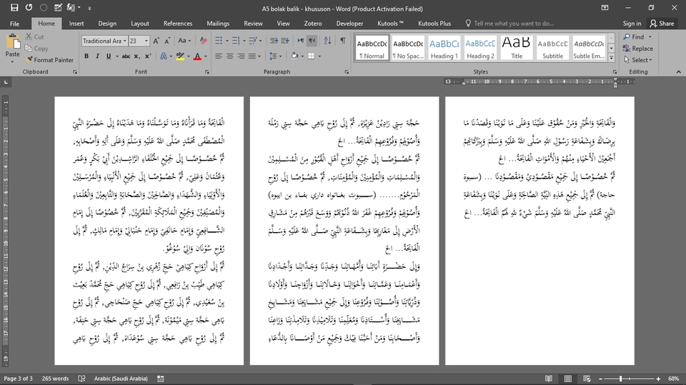 Editing Format Penulisan - Lumajang