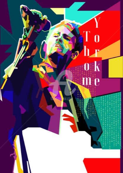 Pop Art WPAP Style Illustration