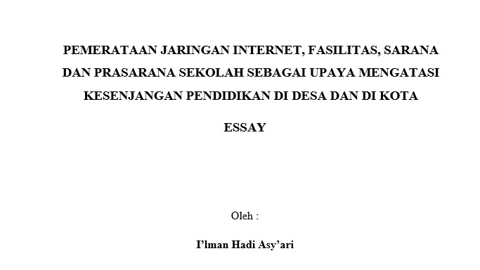 Jasa Pembuatan Essay