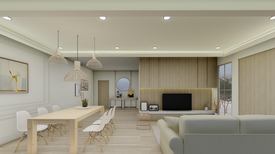 รับทำภาพPerspective Render interior