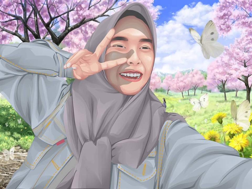 Desain Foto Cartoon Photoshop