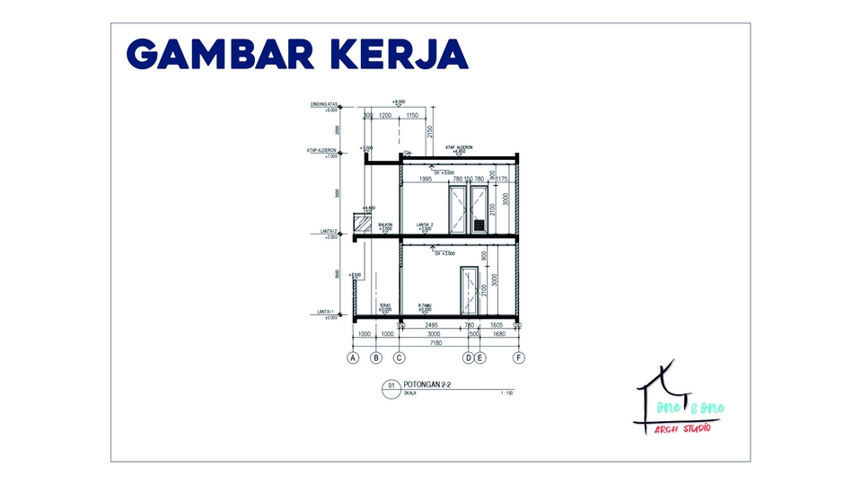 Drafting Gambar Kerja untuk IMB atau Tukang (Denah, Tampak, dll) Design ...