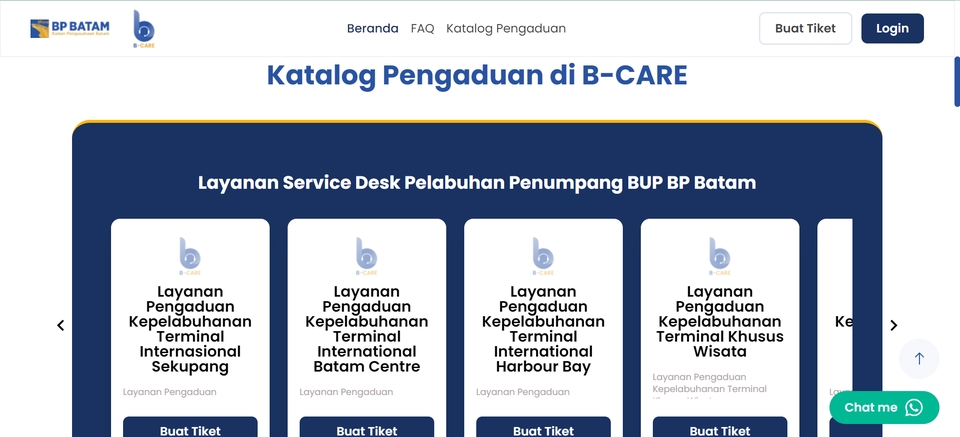 Landing Page Service Desk