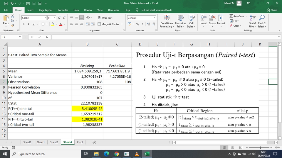 Analisis Data, Statistik, Uji hipotesis