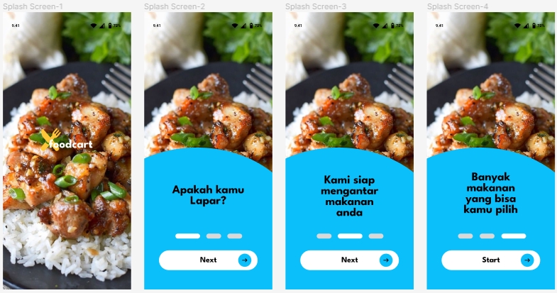 Desain Aplikasi FoodCart Pemesanan Makanan