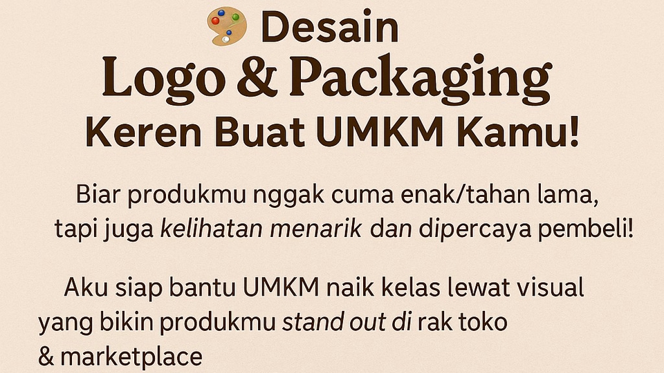 Design Logo dan Packaging UMKM