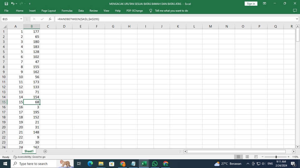 FORMULASI EXCEL DAN ENTR DATA EXCEL