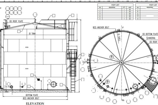 Jasa Gambar Teknik Pressure Vessel & Storage Tank