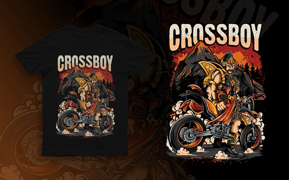 DESAIN KAOS / T-SHIRT CUSTOM ILLUSTRASI ART WORK UNLIMITED REVISI