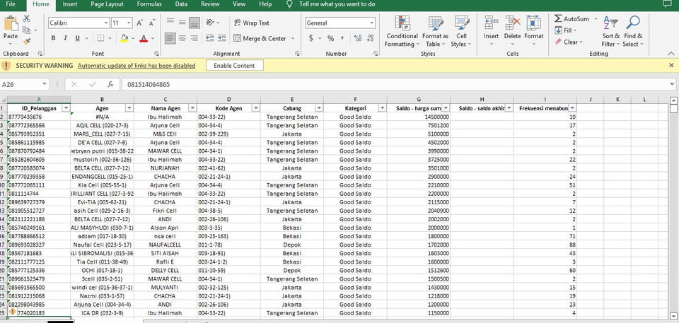 Entry Data dalam 1 hari