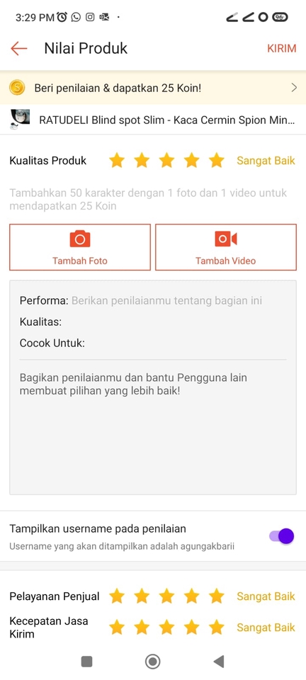 JASA ULASAN/REVIEW POSITIF - MARKET PLACE SHOPPE, TOKOPEDIA, LAZADA