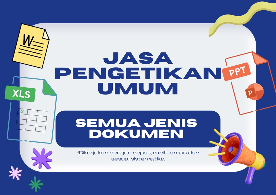 Jasa Pengetikan Umum dan Editing dokumen