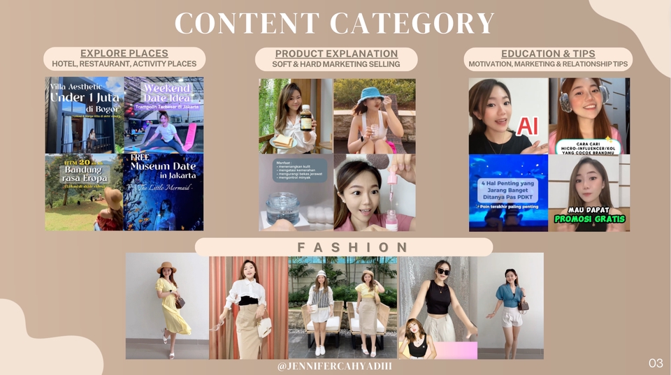 [Instagram Influencer Sosmed Content Creator] IG Reels, Feeds, Tiktok ...
