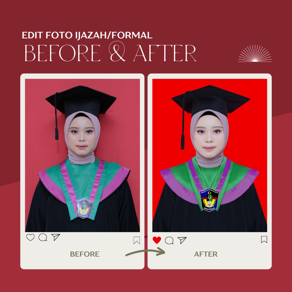Edit Foto Profesional & Formal