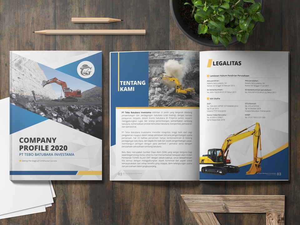 Desain Company Profile / Portofolio Perusahaan / Buku Perusahaan