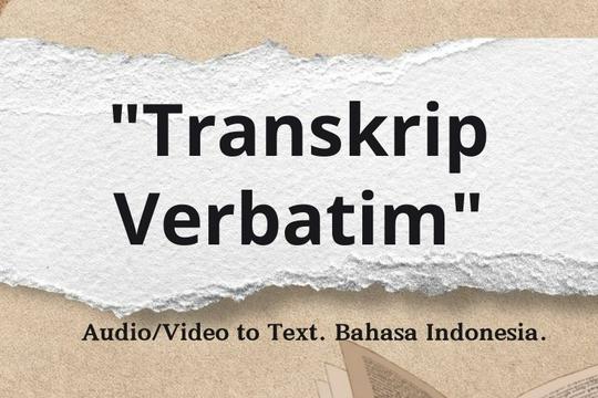 Jasa Transkrip Verbatim