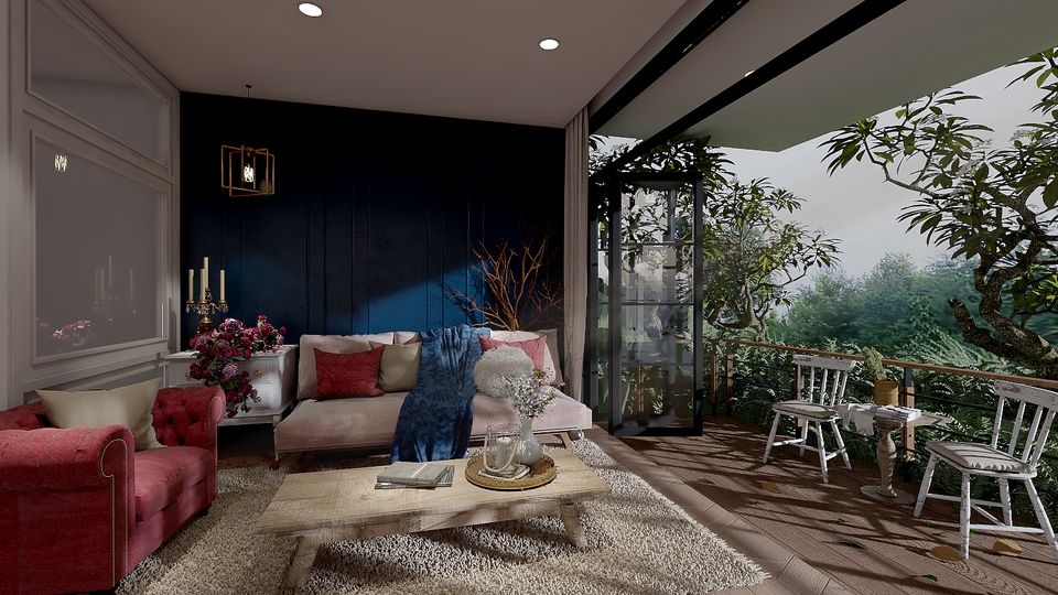 Perspective rendering / Interior / Exterior / Shop store