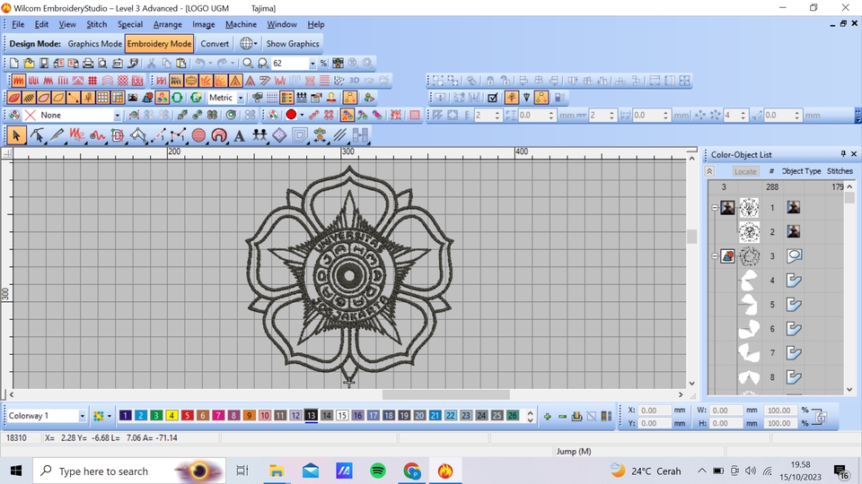 BORDIR DESAIN DAN LOGO