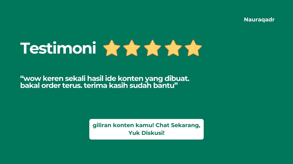 Jasa Pembuatan Ide Konten, Script Konten dan Caption