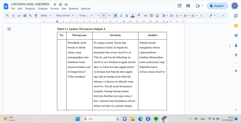 Jasa Penulisan Transkrip Verbatim