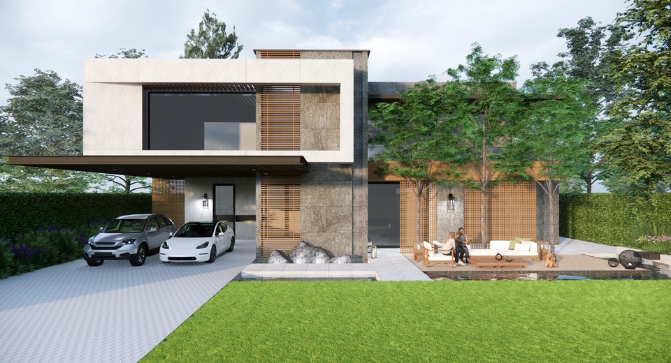 Render 3D Perspective Exterior & Masterplan