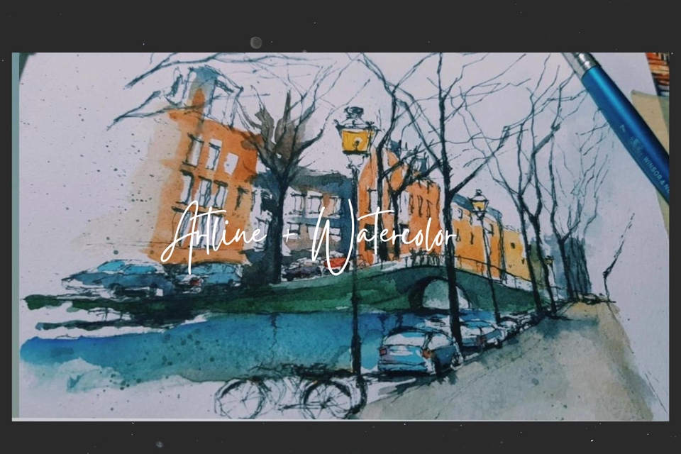 Sketsa objek/bangunan/pemandangan