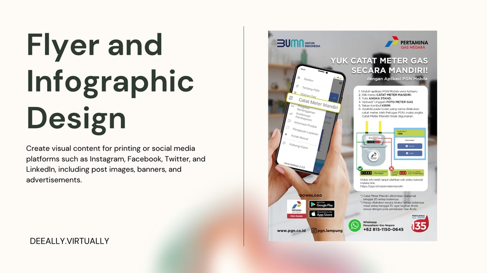 Desain Flyer dan Infografis Perusahaan atau Usaha