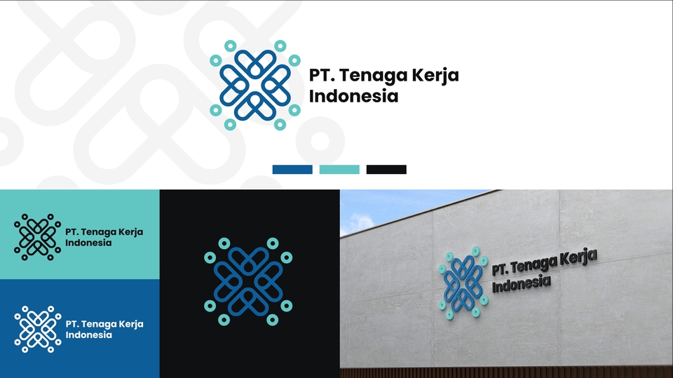Desain Logo Perusahaan Professional Modern (FREE BRAND GUIDELINE)