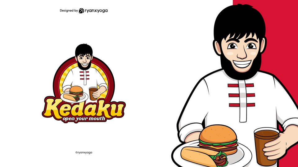 Desain Logo Karakter Ilustrasi - Bebas Revisi Sampai Jadi