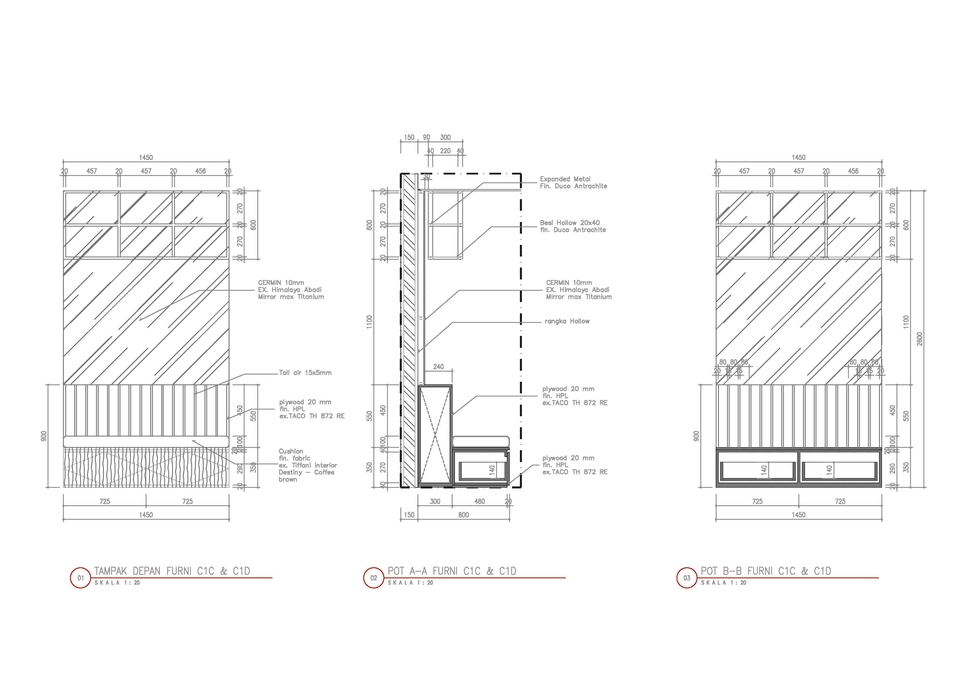 Gambar Kerja / CAD untuk Desain Interior - CADDawg