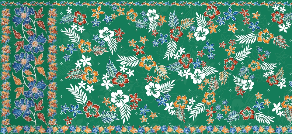 Desain Motif Tekstil Batik Pattern Seamless