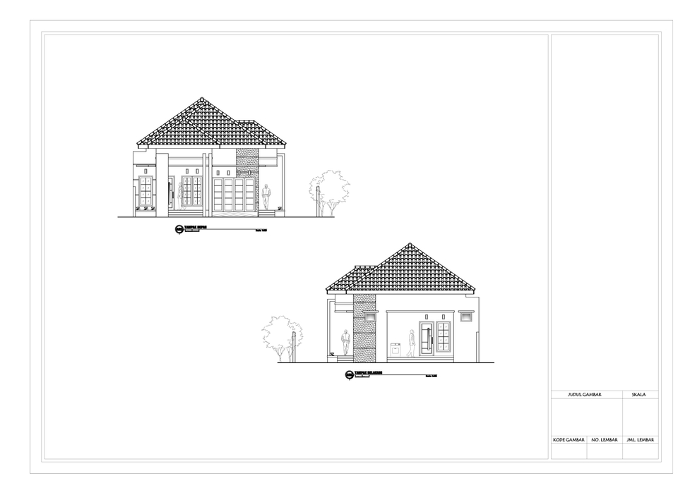 Jasa Gambar Desain Rumah Tinggal 2D dan 3D
