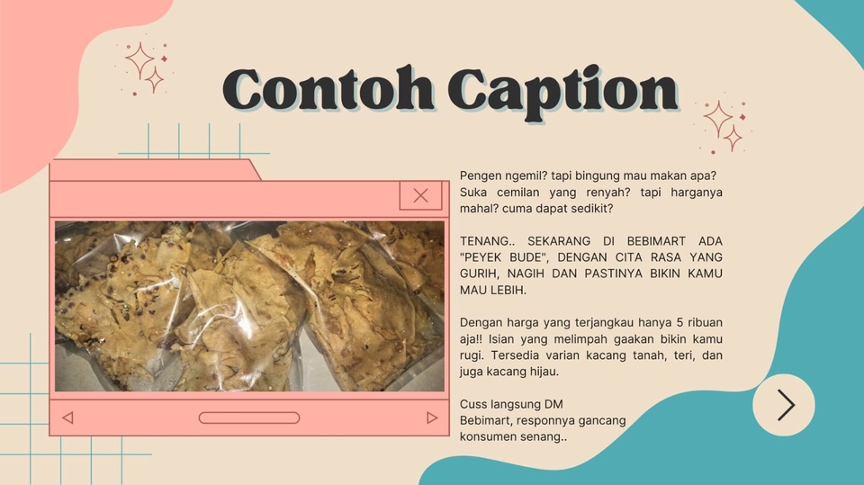 Membuat Caption Sosial Media