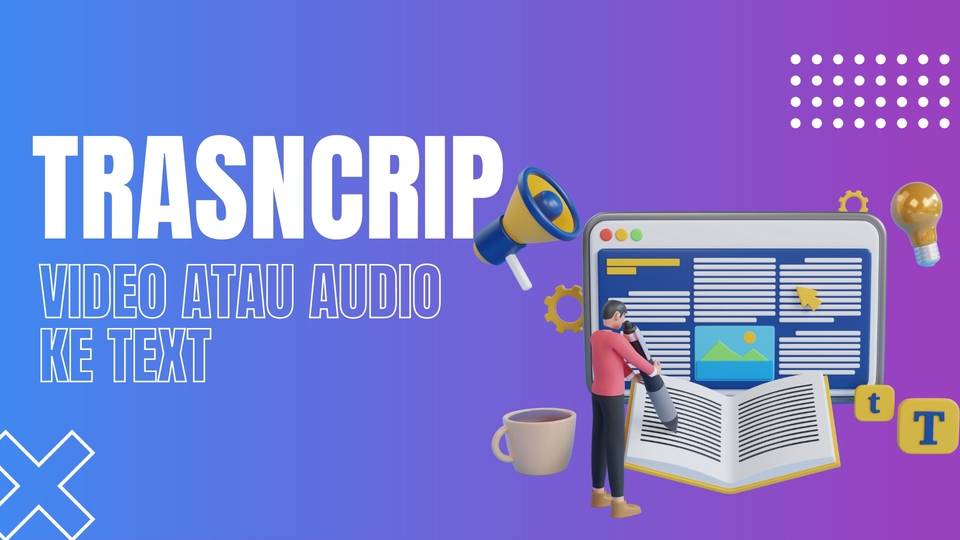 transkrip video atau audio ke text