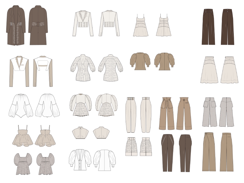 DESIGN BAJU DAN TECHNICAL DRAWING