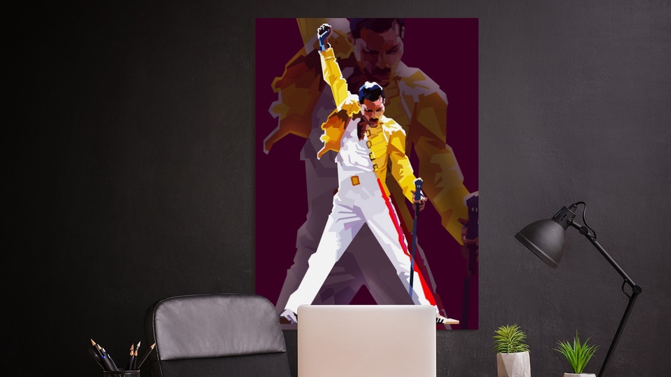 Pop Art WPAP Style Illustration