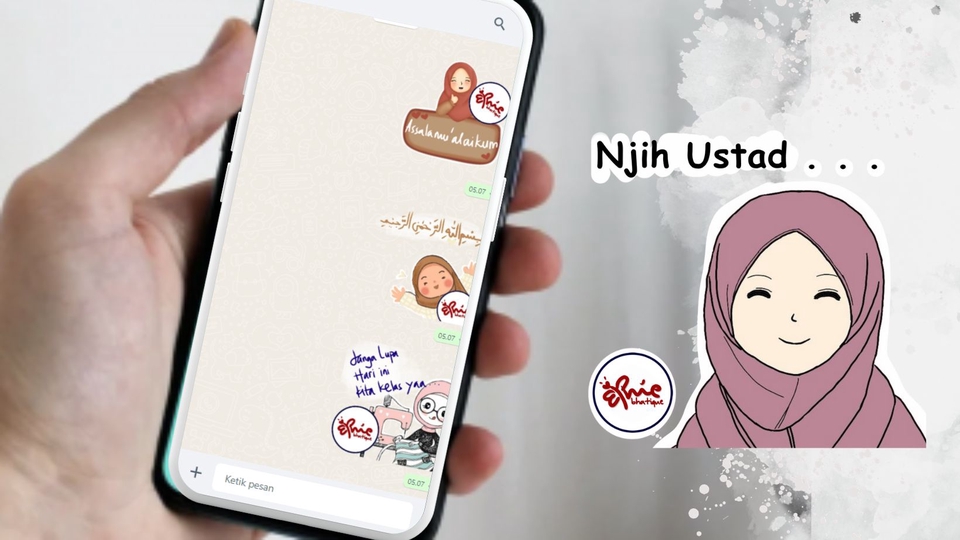 BRANDING STICKER UNTUK whatsapp, telegram,instagram,line